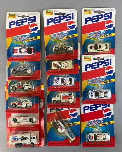 Group of 14 Golden Wheel Pepsi Die-Cast Vehicles - Matthew Bullock ...