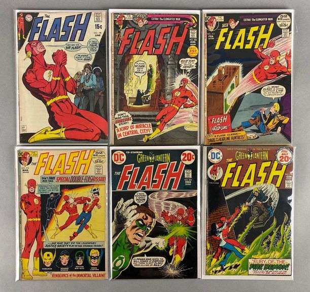 Group of 6 DC The Flash Comic Books - Matthew Bullock Auctioneers