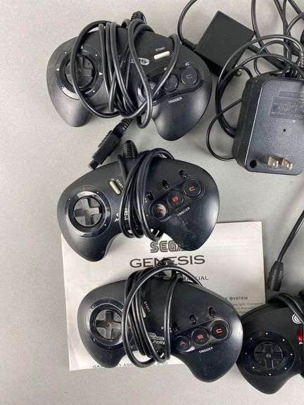 Sega Genesis Console and Controllers - Matthew Bullock Auctioneers
