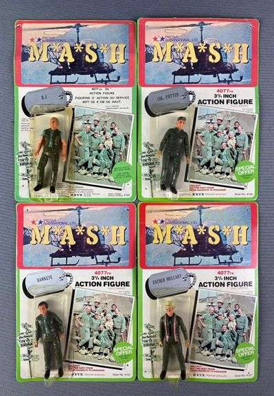 Group of 4 MASH Action Figures - Matthew Bullock Auctioneers