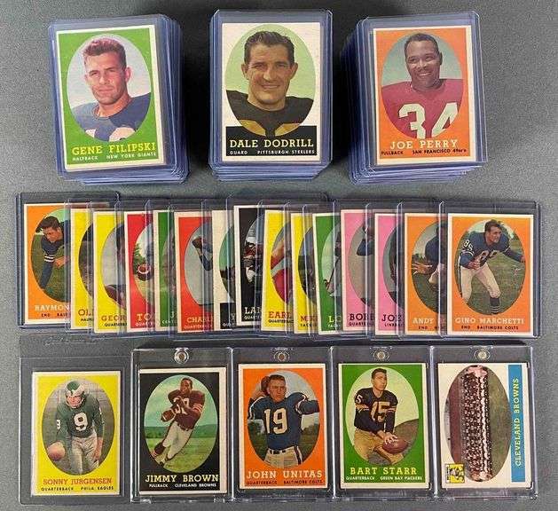 1958 Topps Football Set - Matthew Bullock Auctioneers