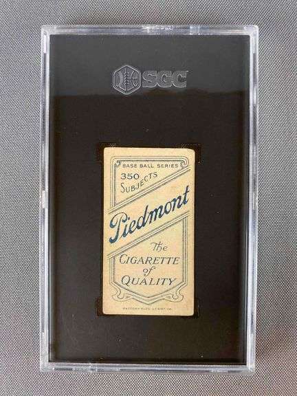 1910 T206 Josh Clark Piedmont Cigarettes SGC 3 - Matthew Bullock ...