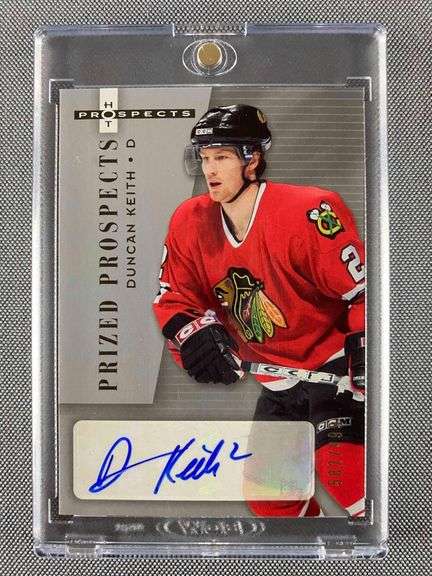 Group of 2 Duncan Keith Signed Cards - Matthew Bullock Auctioneers