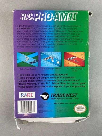Nintendo NES RC Pro-Am II Game Cartridge - Matthew Bullock Auctioneers