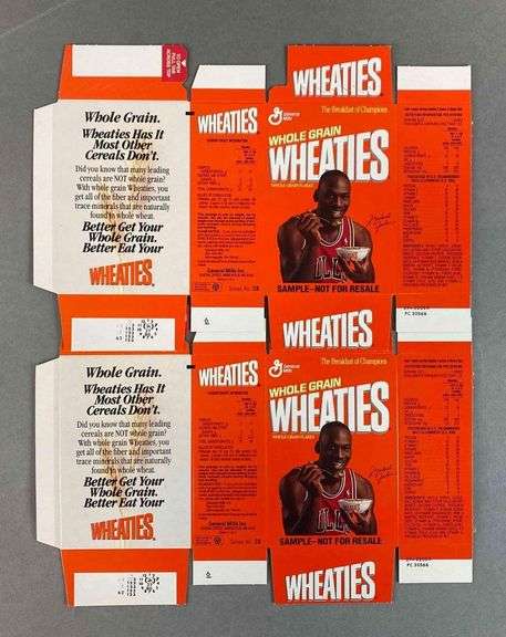 Group of 2 unfolded Wheaties Boxes From Michael Jordans Rookie Season ...