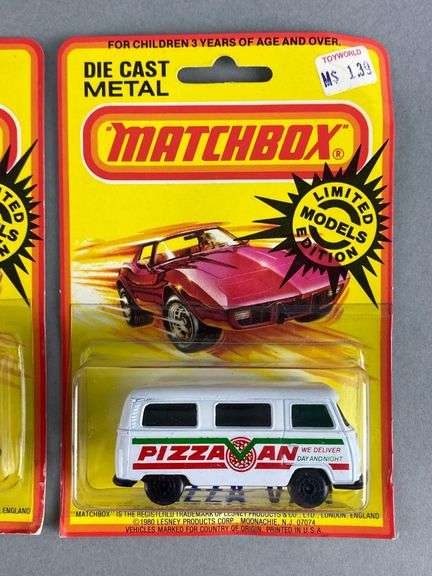 Group of 3 Matchbox Pizza Van Die- Cast Vehicles - Matthew Bullock ...