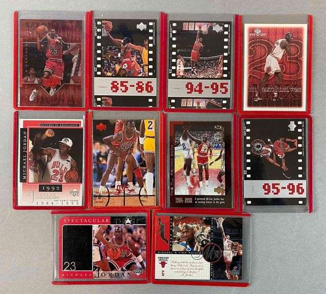 10- Upper Deck Michael Jordan Cards - Matthew Bullock Auctioneers
