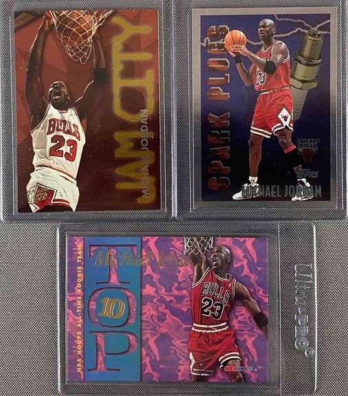 3 - 1995 - 96 Michael Jordan Inserts - Matthew Bullock Auctioneers