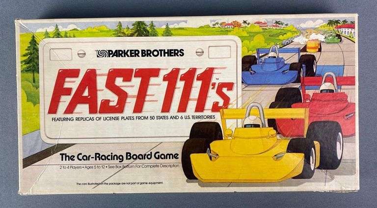 Parker Brothers Fast 111s Car Racing Board Game - Matthew Bullock ...