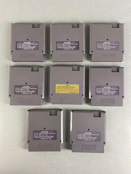 Group of 8 Nintendo NES Game Cartridges - Matthew Bullock Auctioneers
