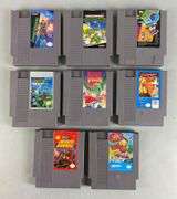 Group of 8 Nintendo NES Game Cartridges - Matthew Bullock Auctioneers