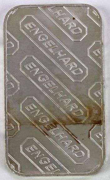 Engelhard E Logo Cast Vertical 1oz. .999 Fine Silver Ingot/Bar ...