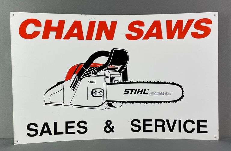 Stihl Rollomatic Chainsaws Advertising Metal Sign - Matthew Bullock ...