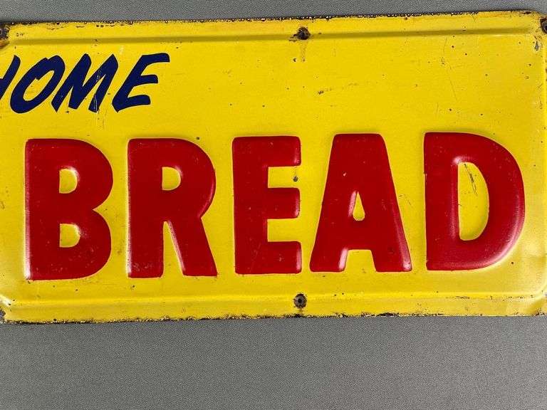 Vintage Kerns Bread Advertising Metal Sign - Matthew Bullock Auctioneers