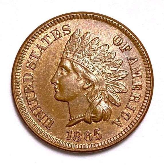 1865 Indian Head Cent - Matthew Bullock Auctioneers