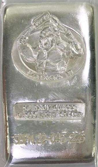 Silverback Precious Metals Gorilla 10 oz .999 Fine Silver Bar - Matthew ...