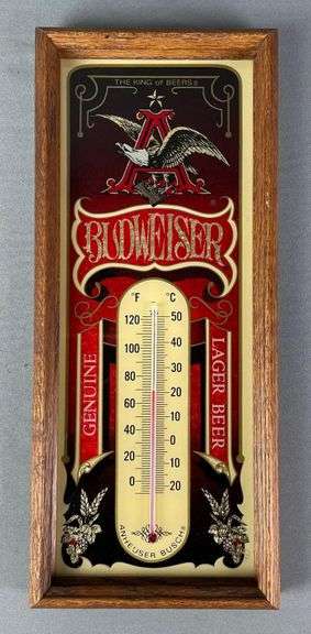 Rare Budweiser ROG Beer Advertising Thermometer - Matthew Bullock ...
