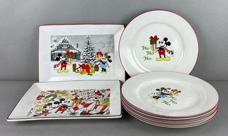Group of Disney Mickeys Vintage Holiday Plates - Matthew Bullock ...