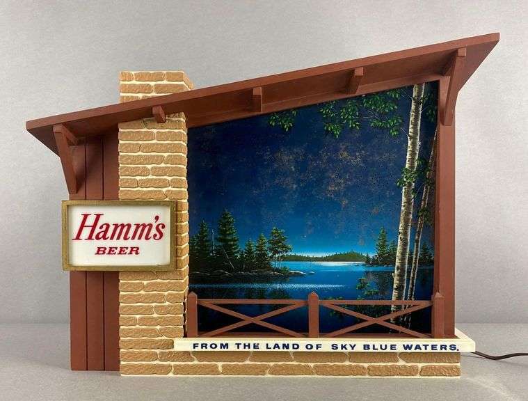 Vintage Hamms Light Up Motion Starry Night Sign - Matthew Bullock ...