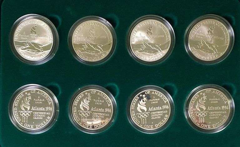 1995-96 The US Olympic Coins of The Atlanta Centennial Olympic Games 8 ...