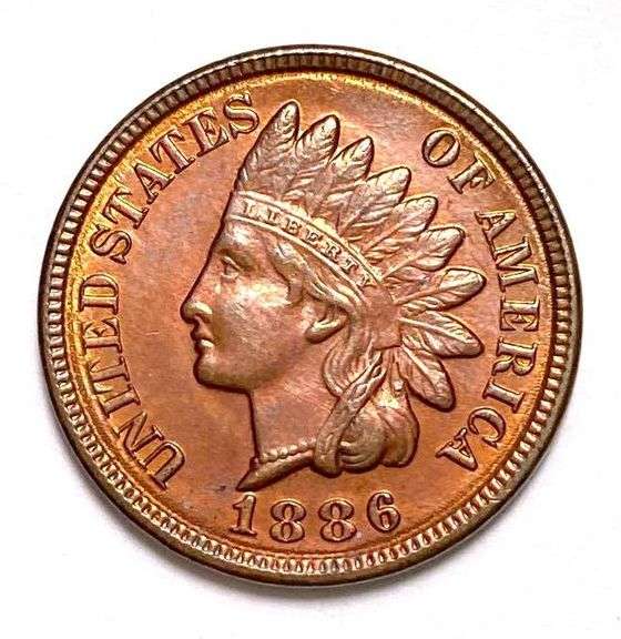 1886 Indian Head Cent - Matthew Bullock Auctioneers