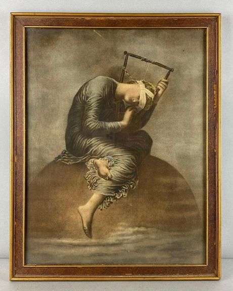 Antique George Frederick Watts Hope Framed Lithograph - Matthew Bullock ...