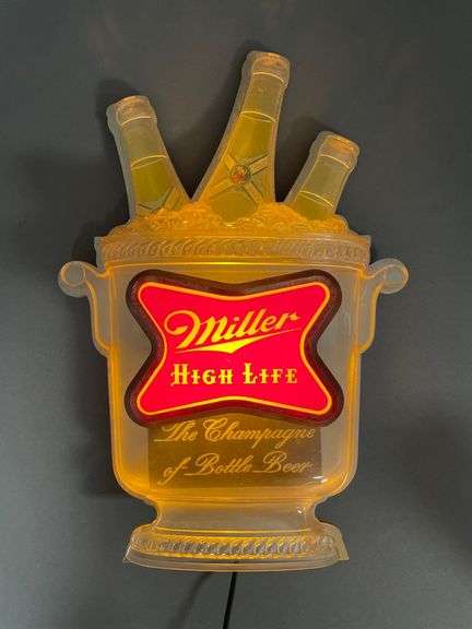 Vintage Miller High Life Light Up Advertising Sign - Matthew Bullock ...