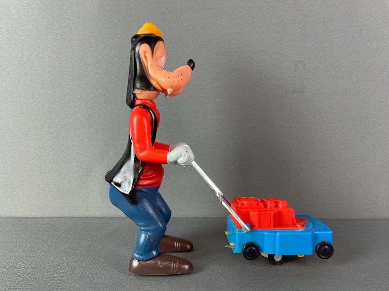 Vintage Ilco Disney Goofy Bump n Go Action Lawn Mower - Matthew Bullock ...