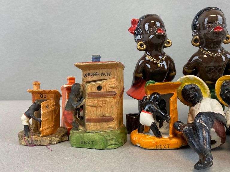 Group of 16 Black Americana Figurines - Matthew Bullock Auctioneers