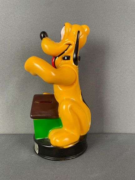 Disney Pluto Plastic Bank - Matthew Bullock Auctioneers