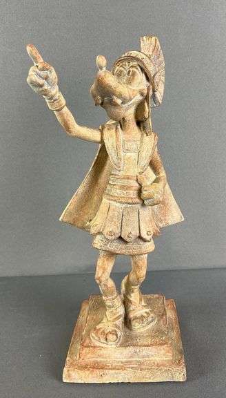Roman Goofy Resin Statue - Matthew Bullock Auctioneers