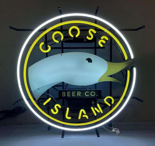 Goose Island Beer Neon Advertising Sign - Matthew Bullock Auctioneers