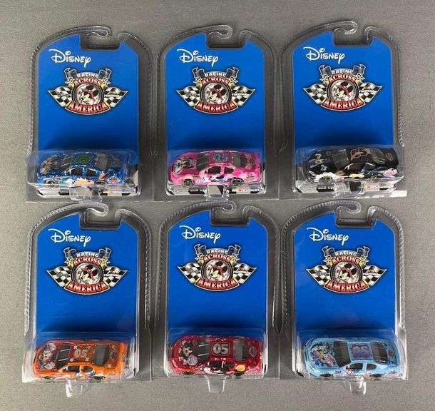 Group of 6 Disney NASCAR Racing Across America Cars - Matthew Bullock ...