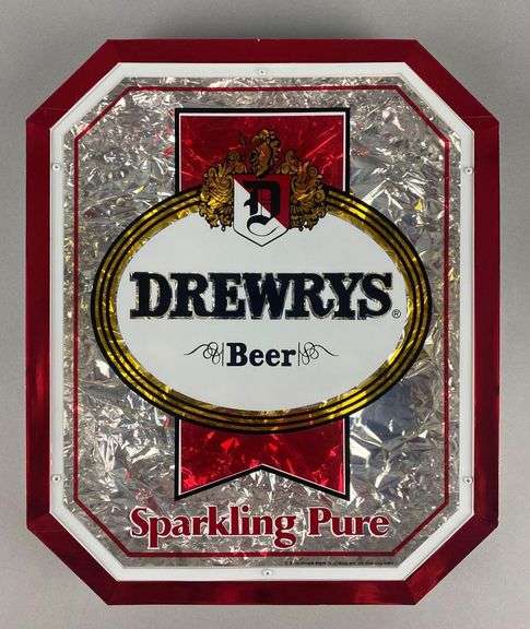 Vintage Drewrys Beer Advertising Sign - Matthew Bullock Auctioneers