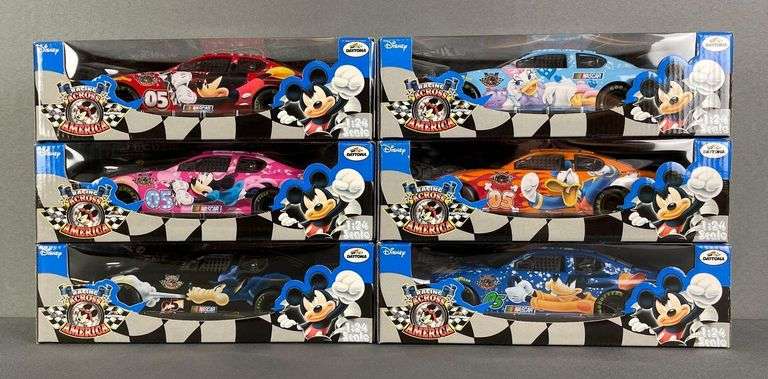 Group of 6 Disney Racing Across America NASCAR Die-Cast Cars - Matthew ...