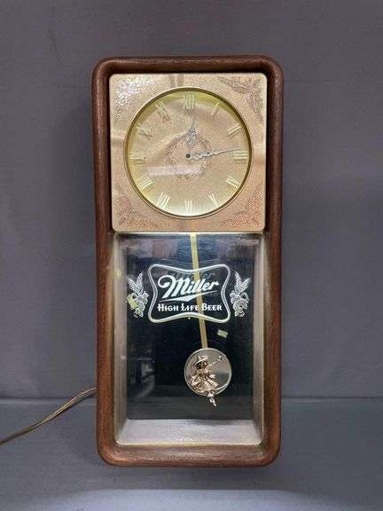1980 Miller High Life Light Up Advertising Clock - Matthew Bullock ...