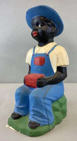 Black Americana Boy Lawn Ornament - Matthew Bullock Auctioneers
