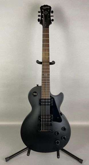 Epiphone Goth Les Paul Studio Electric Guitar - Matthew Bullock Auctioneers