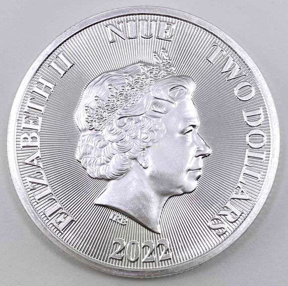 2022 - Niue Tree Of Life 1oz .9999 FINE Silver High Relief Coin BU ...