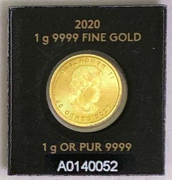 Royal Canadian Mint 2020 Canada Maple Leaf 1g .9995 Fine Gold - Matthew ...