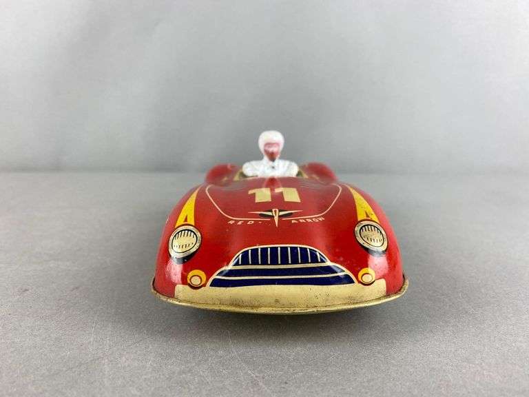 Red Arrow Tin Race Car - Matthew Bullock Auctioneers