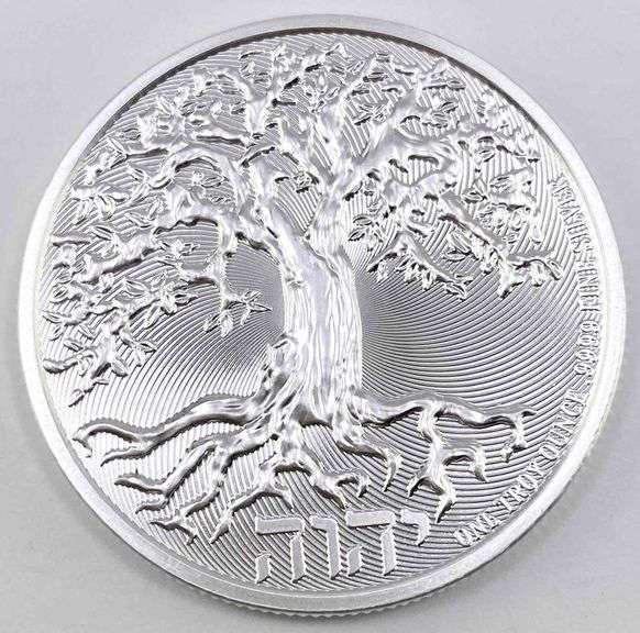 2022 - Niue Tree Of Life 1oz .9999 FINE Silver High Relief Coin BU ...