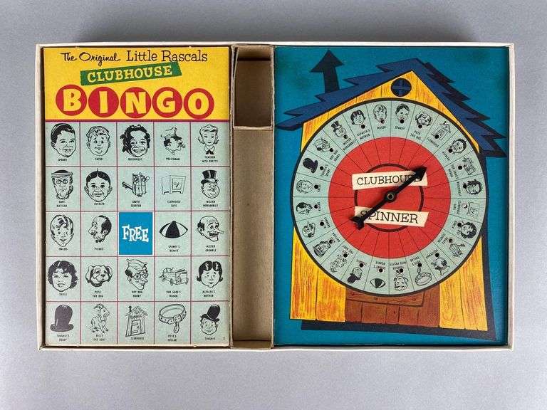 Vintage The Little Rascals Clubhouse Bingo Board Game - Matthew Bullock ...