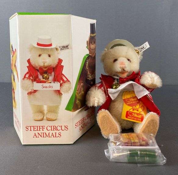 Limited Edition Steiff Golden Age of the Circus Teddy Bear Food Vendor ...