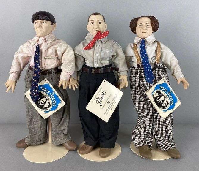 Hamilton Gifts The Three Stooges Dolls Sets - Matthew Bullock Auctioneers