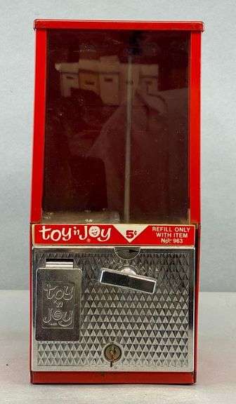 Vintage Toy N Joy Vending Machine - Matthew Bullock Auctioneers