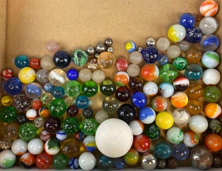 Group of 50+ Assorted Marbles - Matthew Bullock Auctioneers