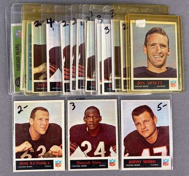 Group of 26 - 1965 Philadelphia Gum Chicago Bears Cards - Matthew ...