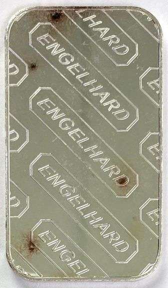 Engelhard E Logo Cast Vertical 1oz. .999 Fine Silver Ingot/Bar ...