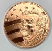 Roll of 20 1 oz Copper Donald Trump Rounds - Matthew Bullock Auctioneers